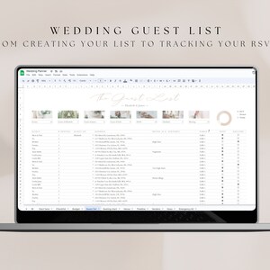 Wedding Planner Spreadsheet Google Sheets Wedding Spreadsheet Wedding ...