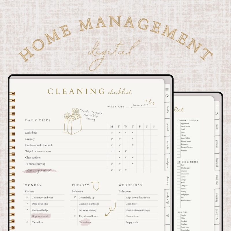 Home Management Sahm - Etsy