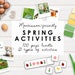 Kindergarten Worksheets Montessori Printable Spring Bundle - Etsy