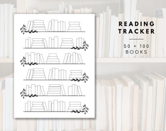 Book Tracker Printable, Reading Tracker, 100 Books Challenge, Printable ...