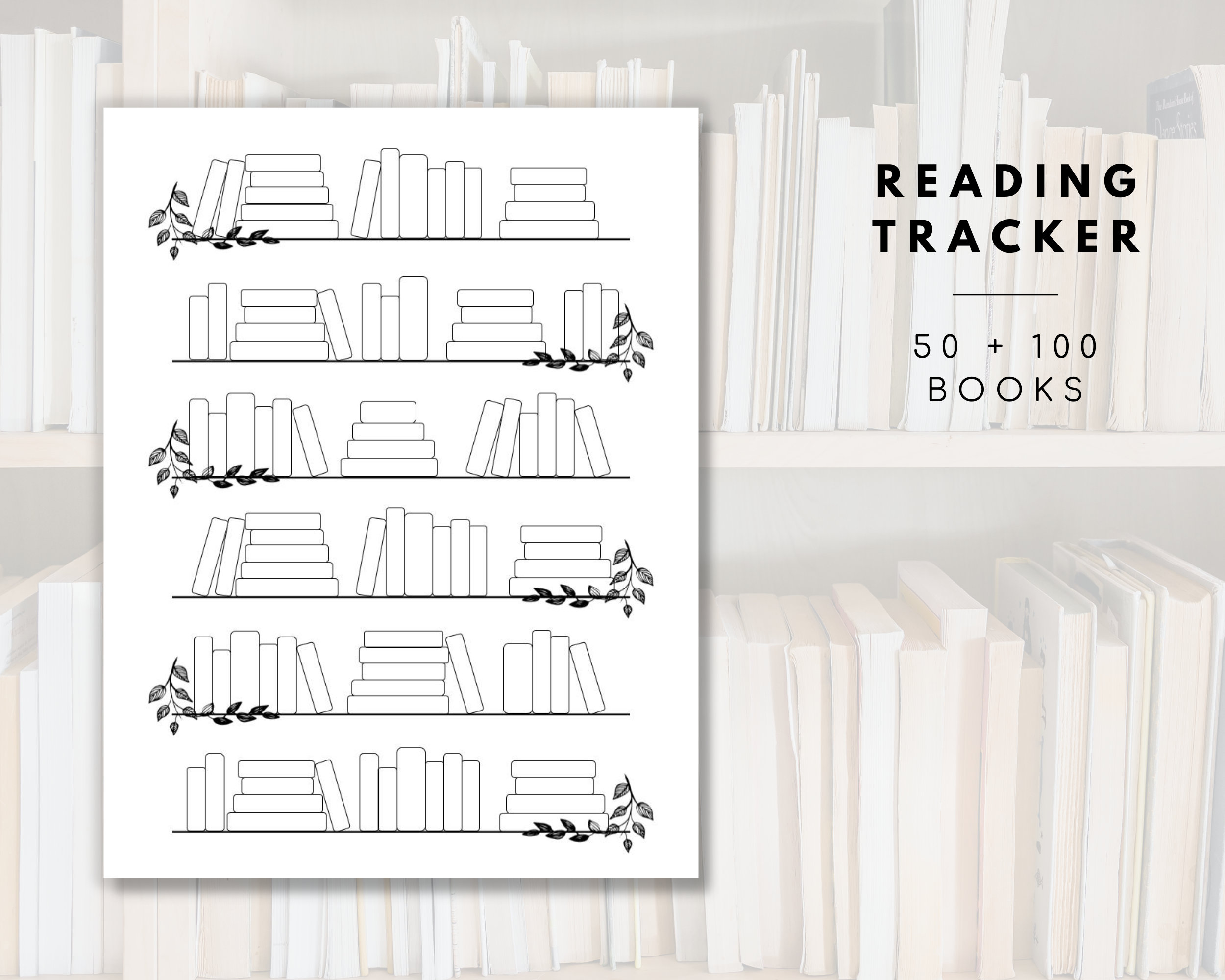 Book Tracker Printable - Etsy