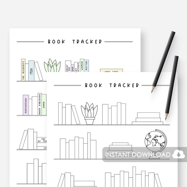 Bookshelf List - Etsy