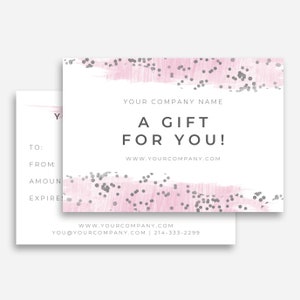 Gift Card Template, Gift Certificate Template, Gift Voucher Template ...