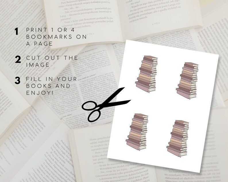 Book Tracker Bookmark Printable | Neutral - Etsy