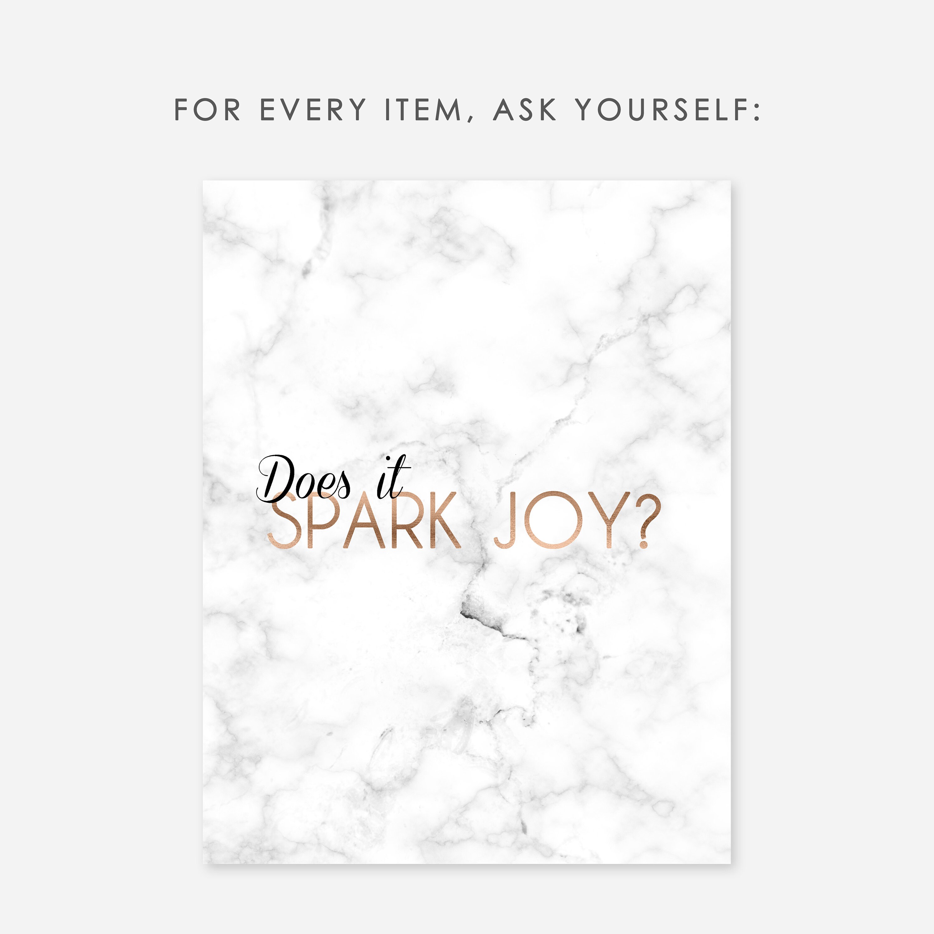 Konmari Decluttering Printable | Konmari Printable | Marie Kondo ...