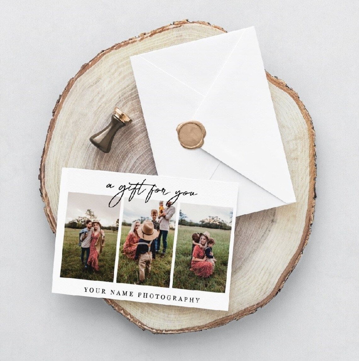 Photography Gift Certificate Template Photography Gift Card - Etsy