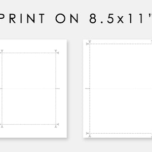 Folded Card Template / 4x6, 5x7 / PSD, PNG, TIFF - Etsy