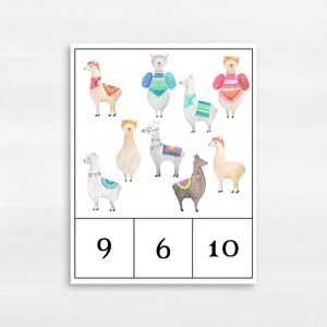 Count and Clip Cards 1-10 | Printable Montessori Number Work - Etsy