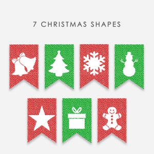 Printable Christmas Banner Alphabet A-Z, Christmas Banner Printable ...