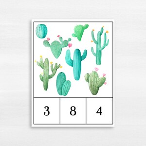 Count and Clip Cards 1-10 | Printable Montessori Number Work - Etsy