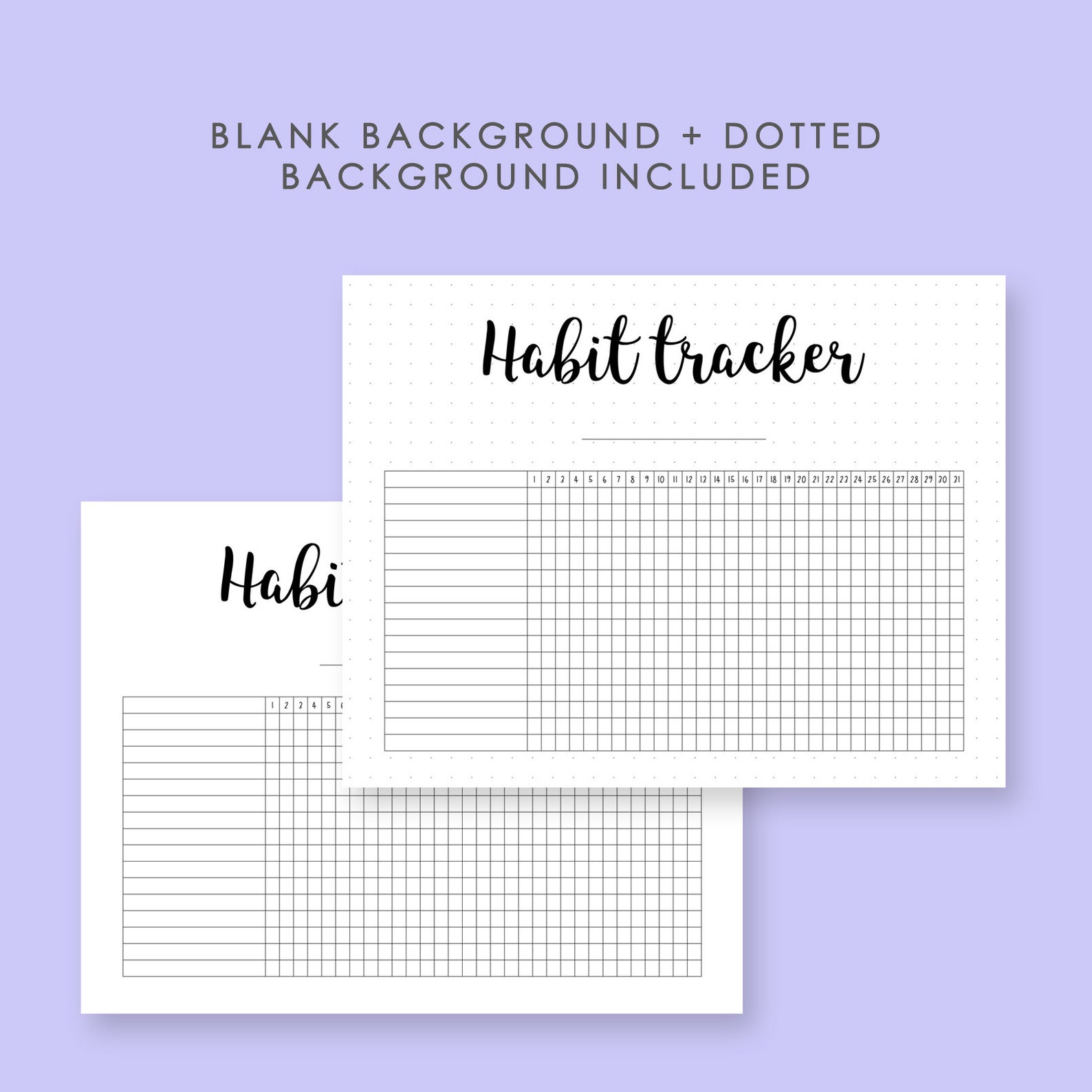 Bullet Journal Habit Tracker PRINTABLE Habit Tracker Bullet | Etsy