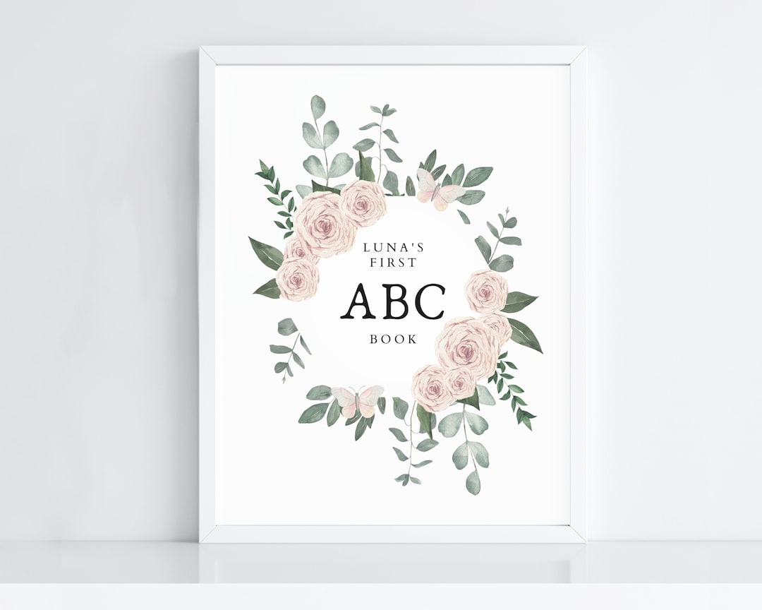 Personalized Baby Alphabet Book Baby Shower Baby ABC Book Baby Shower ...