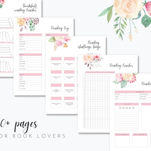 Printable Reading Journal | Flowers - Etsy