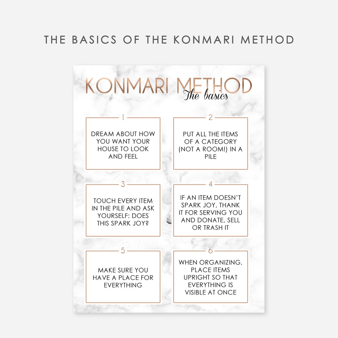 Konmari Decluttering Printable | Konmari Printable | Marie Kondo ...