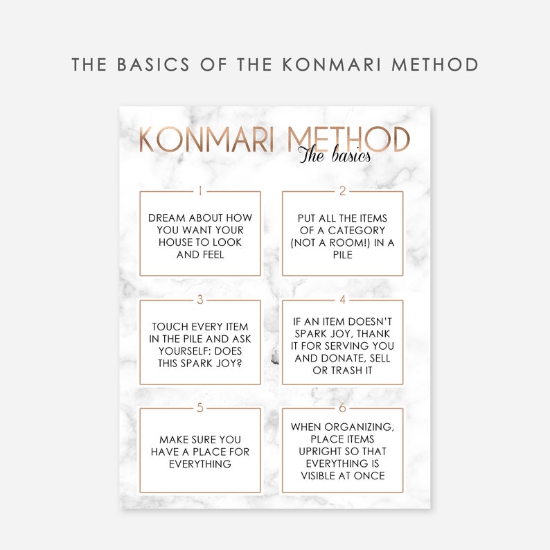 Konmari Decluttering Printable | Konmari Printable | Marie Kondo ...