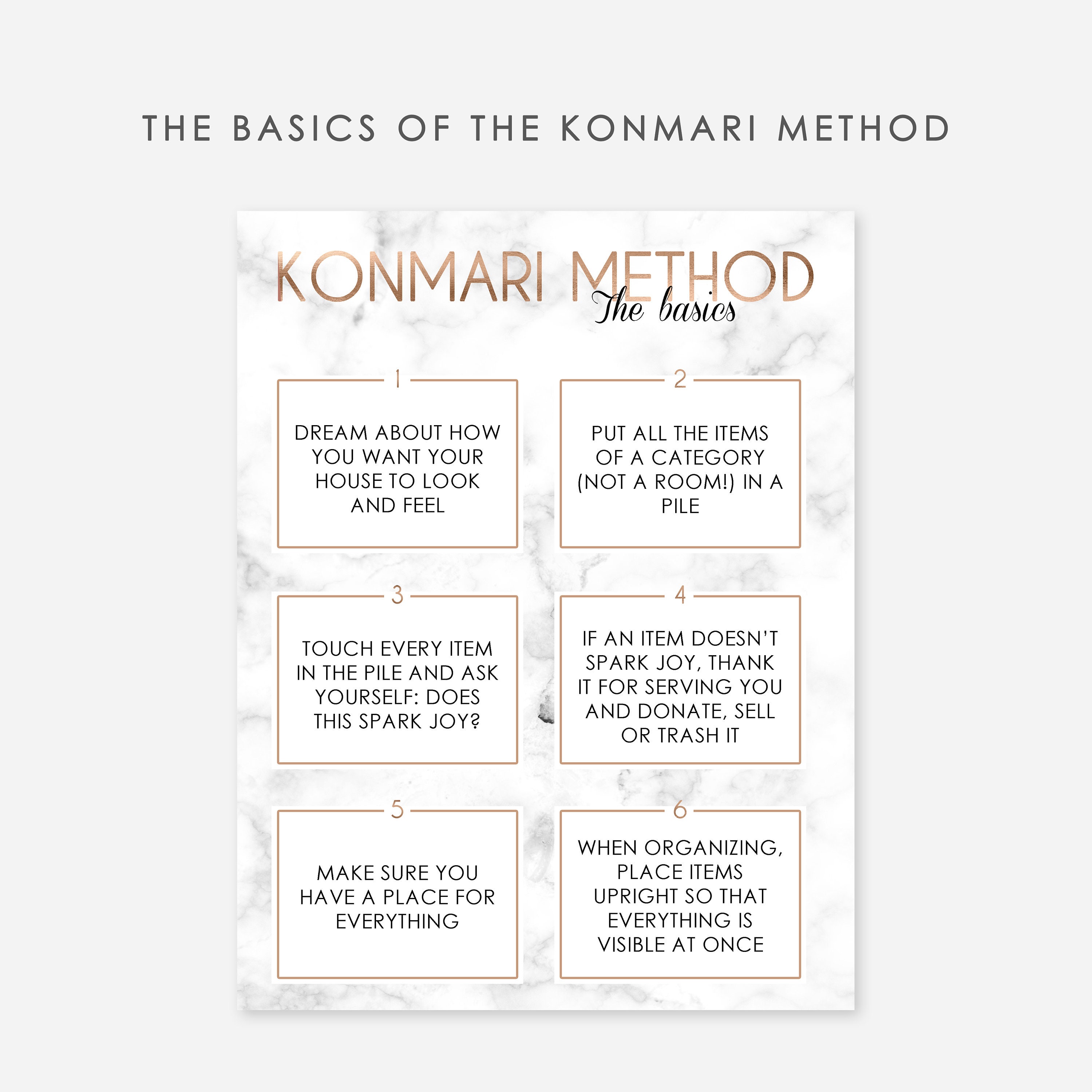Konmari Decluttering Printable | Konmari Printable | Marie Kondo ...