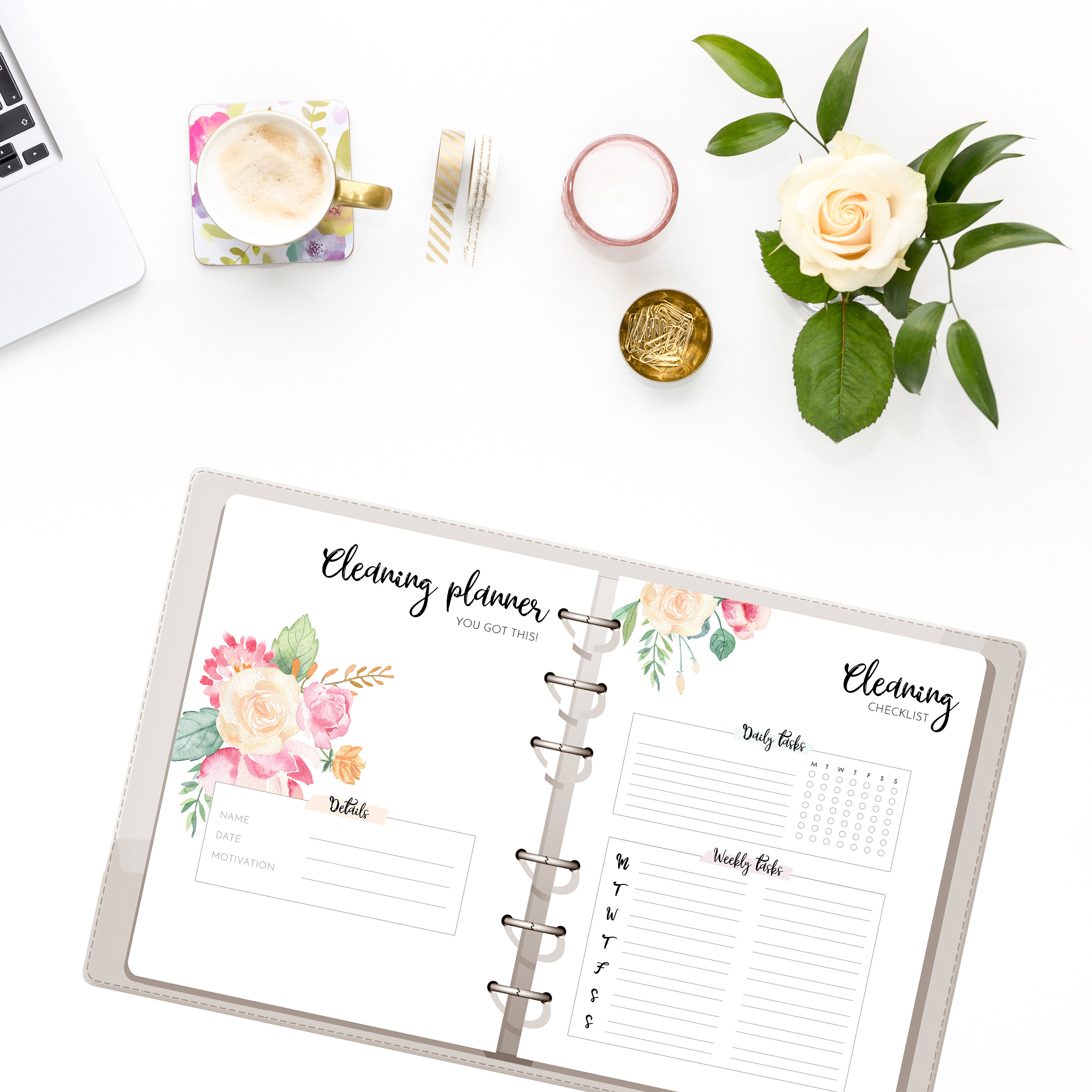 Printable Cleaning Planner Set 11 Pages Cleaning Schedule | Etsy