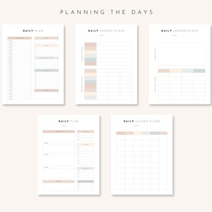 Homeschool Planner Printable 250 Pages Neutral Boho Colors - Etsy