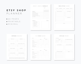 Printables Etsy Shop Planner Etsy Digital Products Guide Etsy Training ...