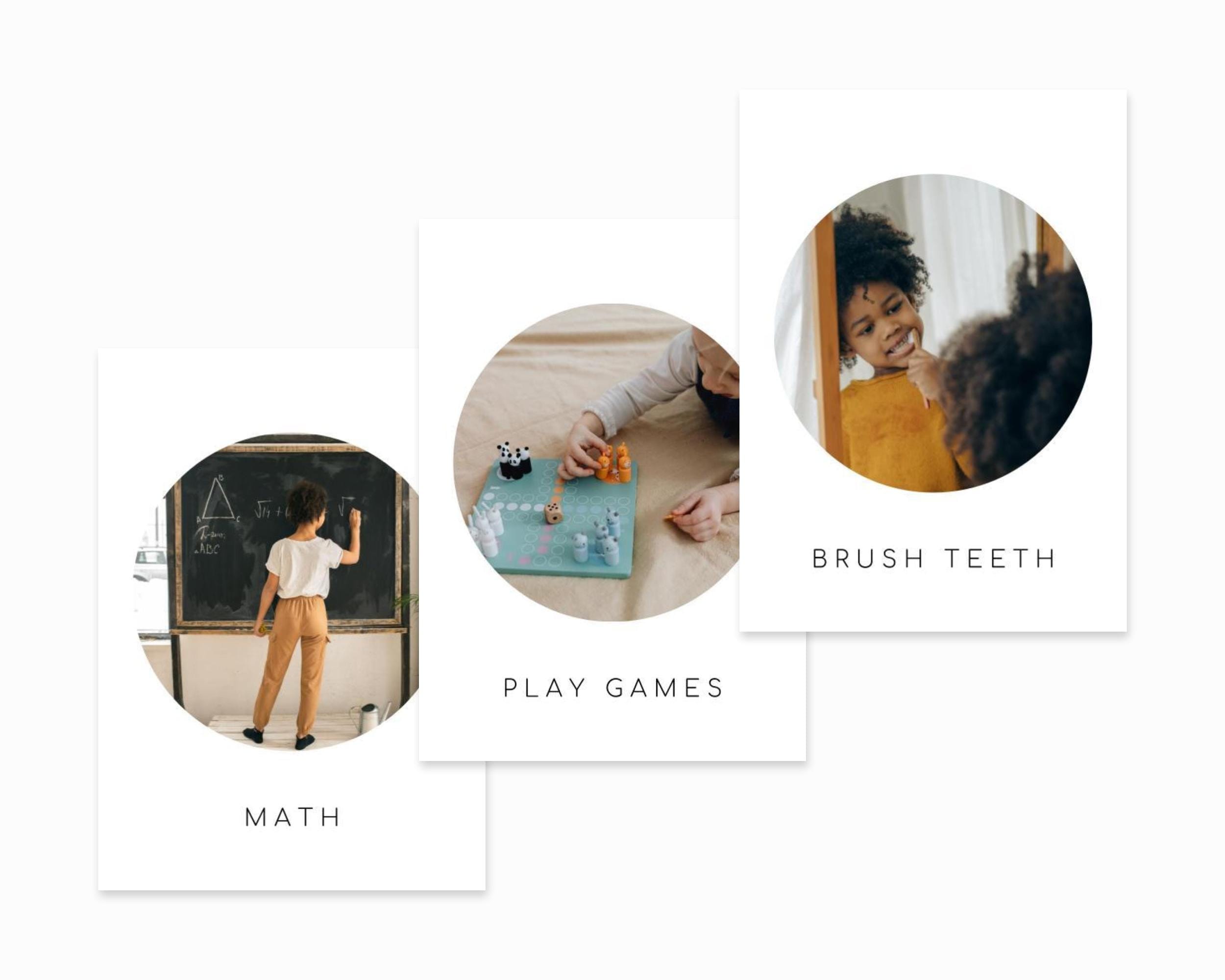 Daily Routine Cards With Photos - Etsy