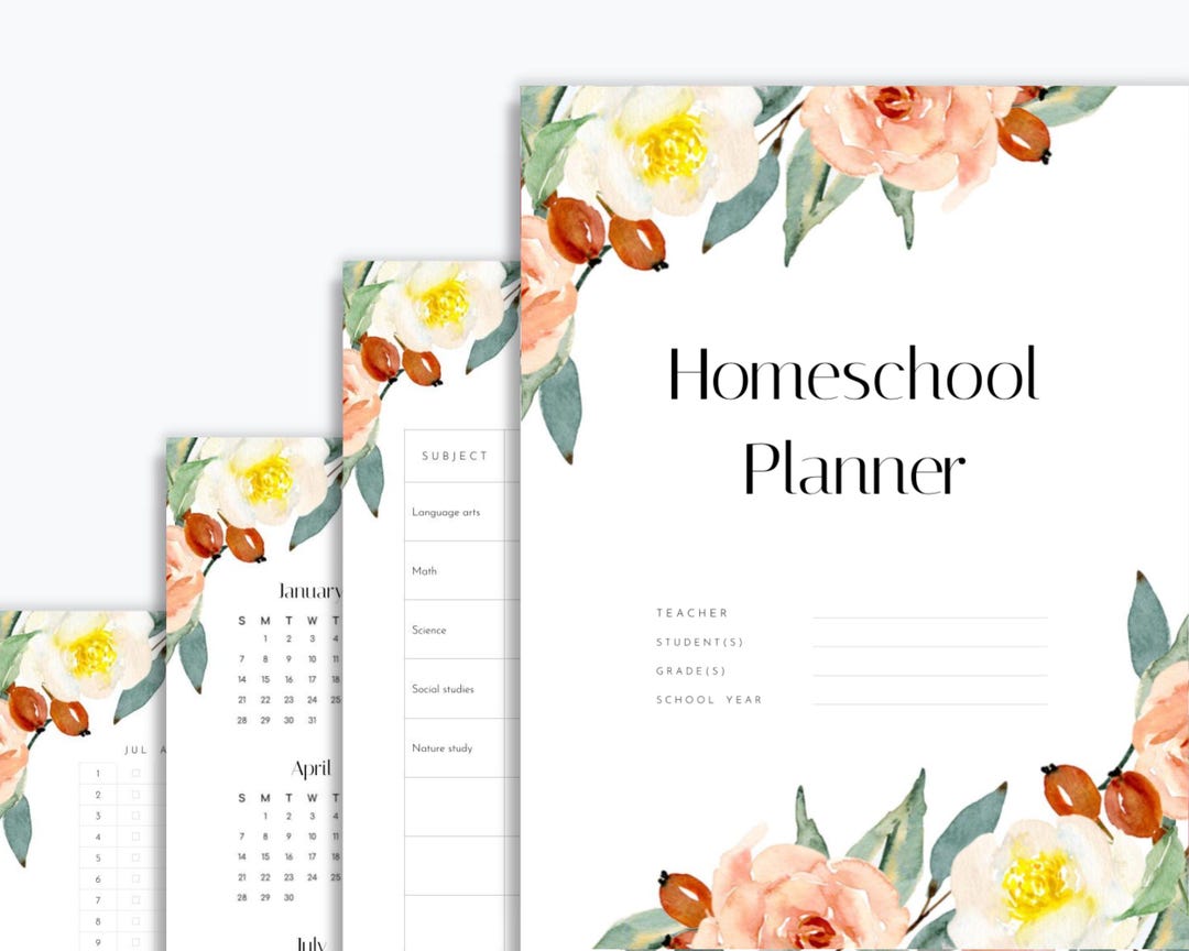Comprehensive Homeschool Planner | 200 Pages | 2025 + 2026 - Etsy