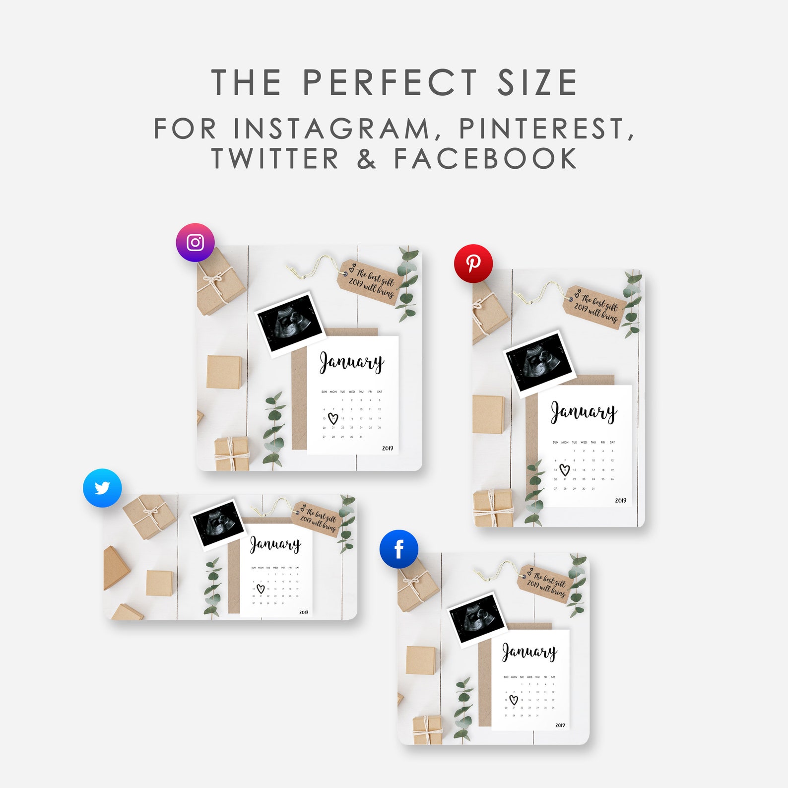 Pregnancy Announcement Calendar - Etsy