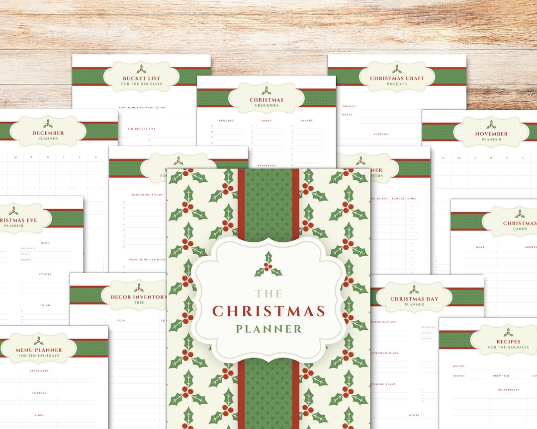 Printable Planner for Christmas Printable Christmas Planner Printable ...