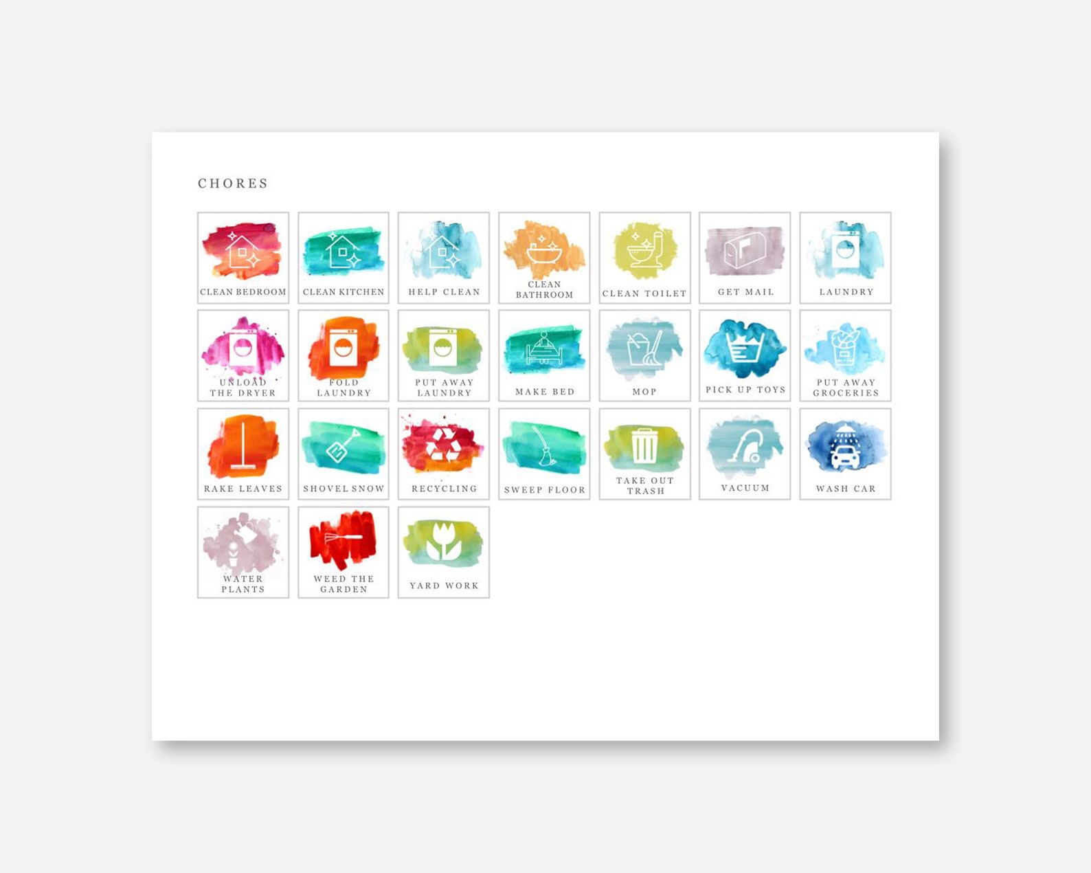 Printable Daily Responsibilities Chart - Etsy