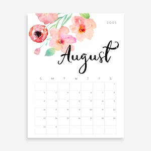 2025 Calendar Printable - Etsy