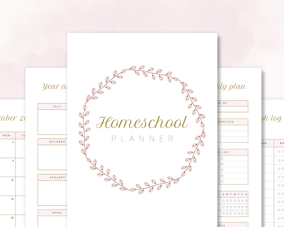 Homeschool Planner Printable 80 Pages - Etsy