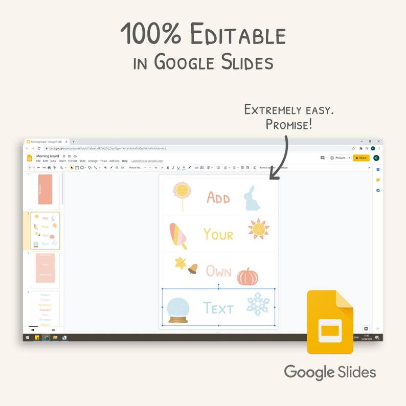 Morning Board for Kids Printable & Editable - Etsy