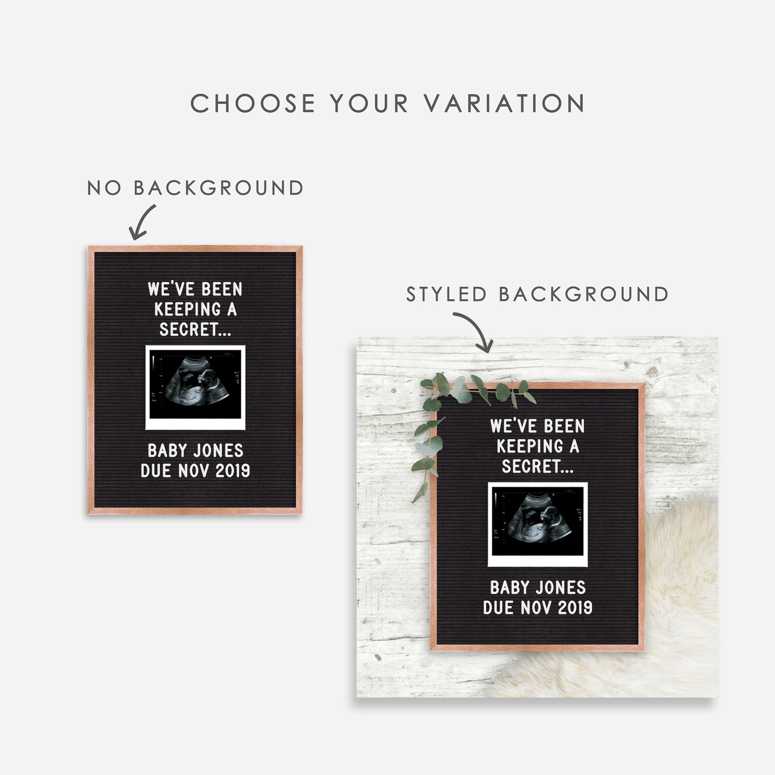 DIGITAL Letter Board Personalized Pregnancy Announcement For | Etsy