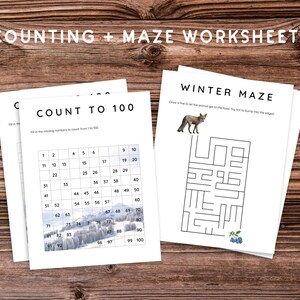 Printable Montessori Winter Worksheets | Kindergarten Winter Bundle 2.0 ...