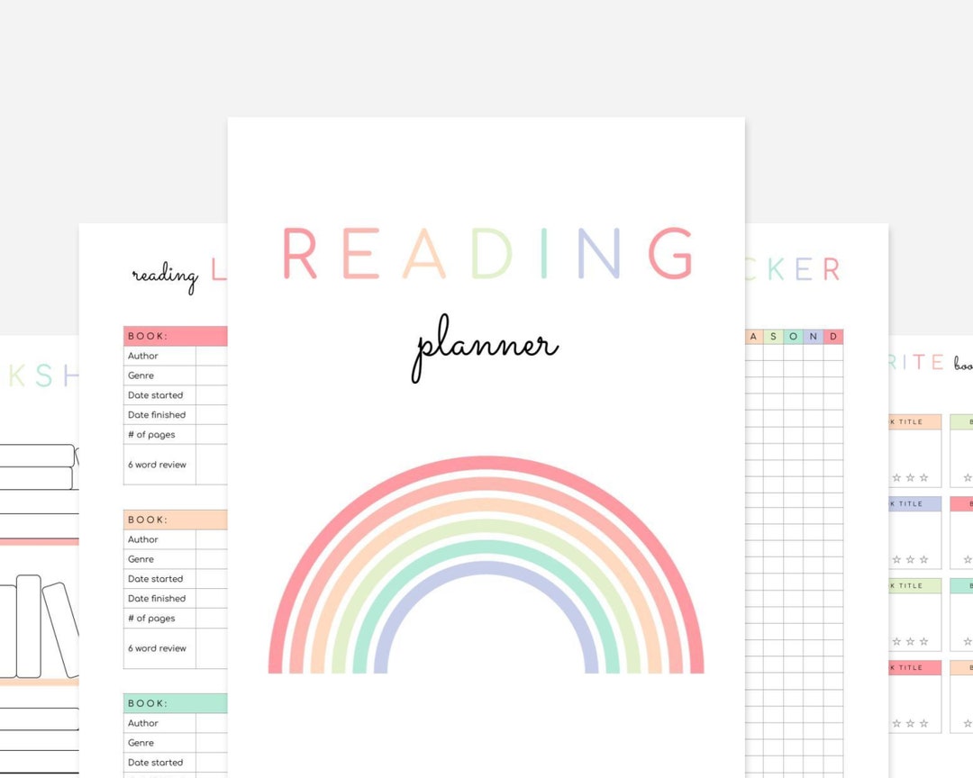 Reading Planner Printable | Printable Reading Journal | Printable Book ...