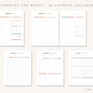 Homeschool Planner Printable | 250+ Pages | Neutral Boho Colors | 2025 ...