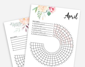 Mini Calendar Habit Tracker Printable Bullet Journal Tracker - Etsy