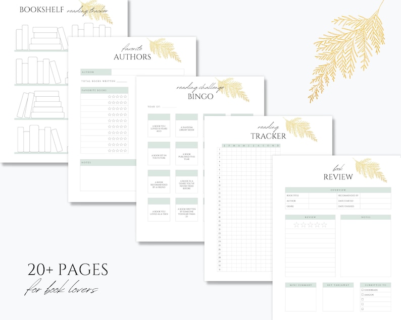 Book Journal Printable - Etsy