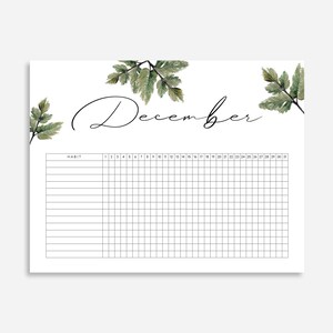 Editable Habit Tracker Printable - Etsy