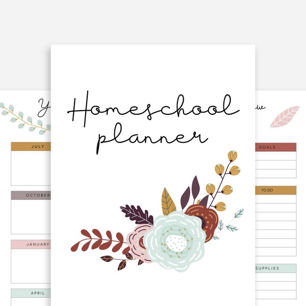 Homeschool Planner Printable - Etsy