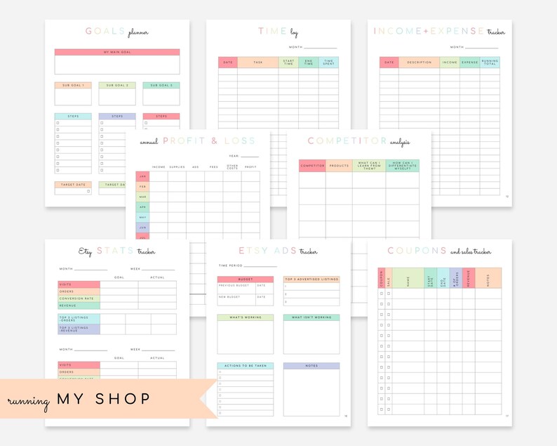 Etsy Shop Planner Printable - Etsy