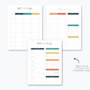 Homeschool Planner 2023 2024 2025 90 Pages Bold Colors - Etsy