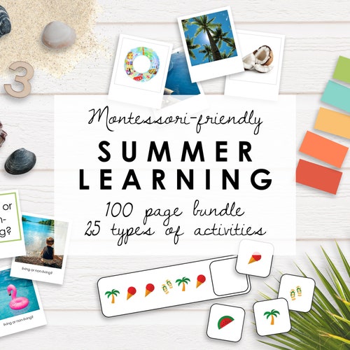 Kindergarten Worksheets Montessori Printable Spring Bundle - Etsy