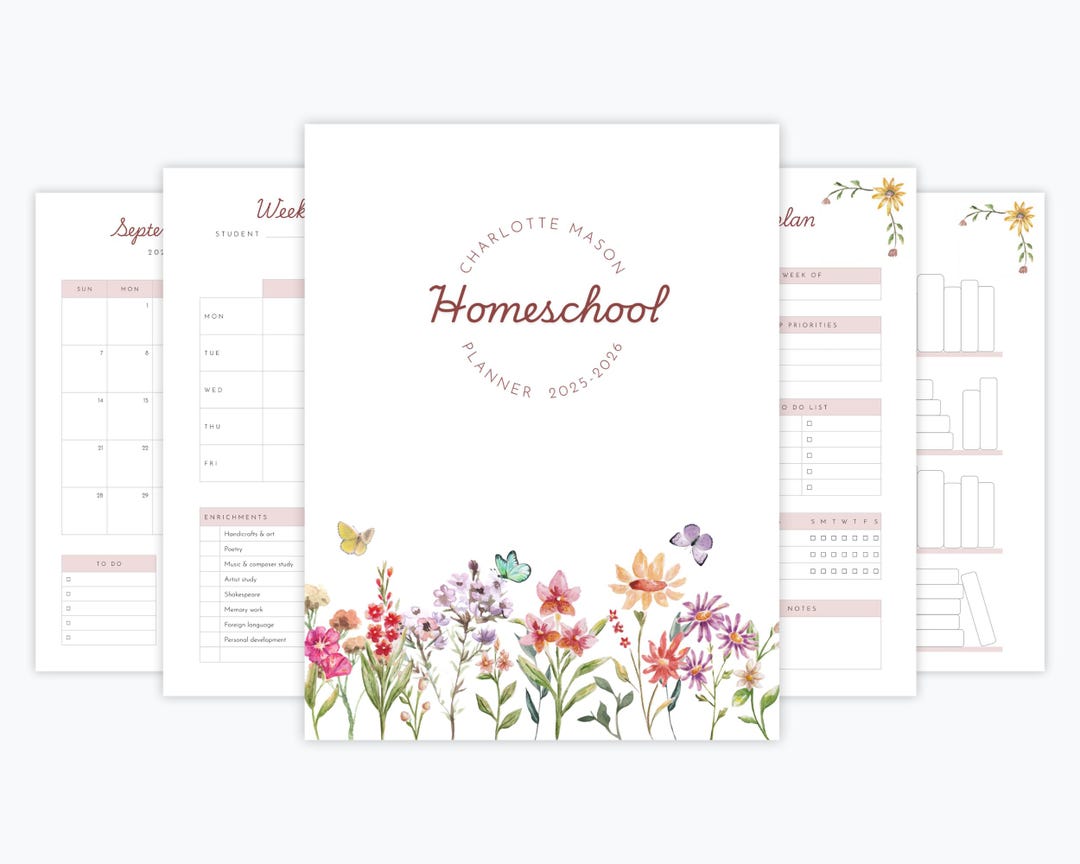 Charlotte Mason Homeschool Planner - Etsy