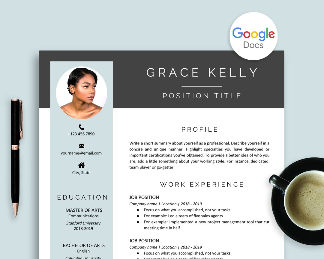 Resume Google Docs, Ats-friendly Resume Template for Google Docs, Cover ...
