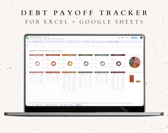 Debt Payments Tracker Excel Spreadsheet, Debt Tracker Google Sheets ...