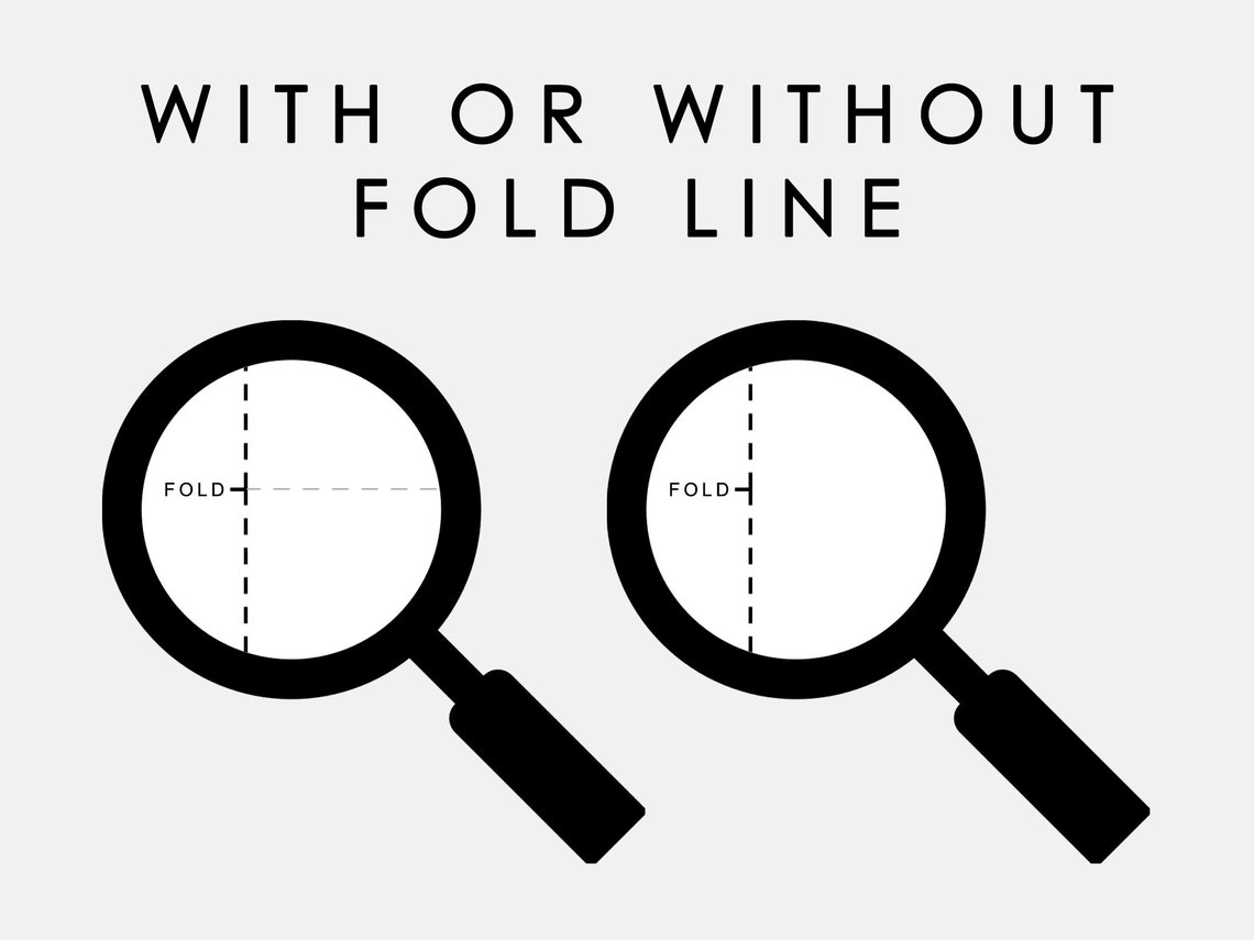 Folded Card Template / 4x6 5x7 / PSD PNG TIFF | Etsy