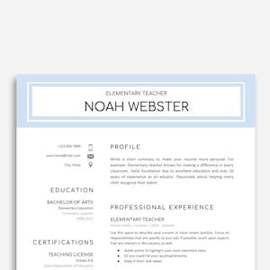 Resume Template Teacher Google Docs, Cover Letter Teacher Google Docs ...