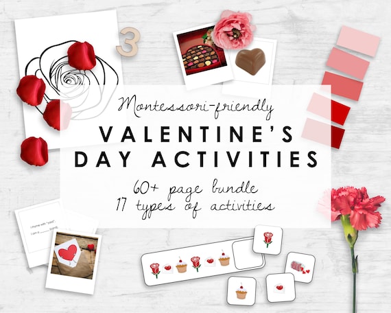 Montessori Kindergarten Worksheets Valentine's Day - Etsy