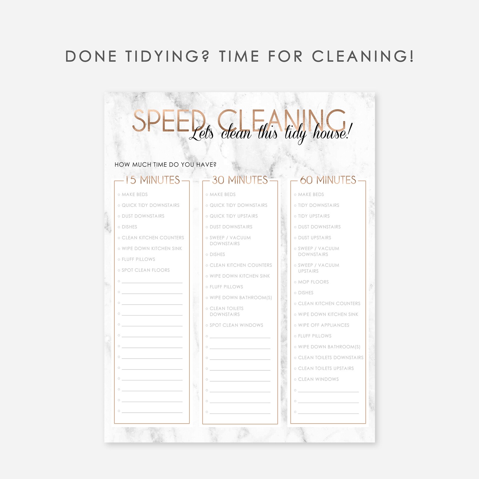 Konmari Decluttering Printable | Konmari Printable | Marie Kondo ...
