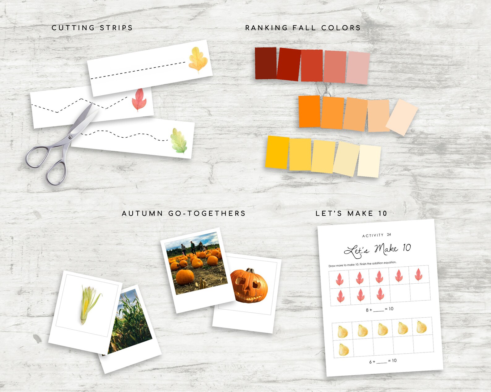 Autumn Montessori Printable Fall Bundle Preschool - Etsy
